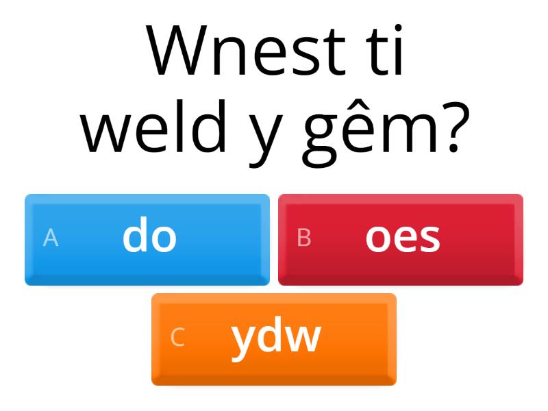 Pellach Uned 13: Yes / No's - Quiz