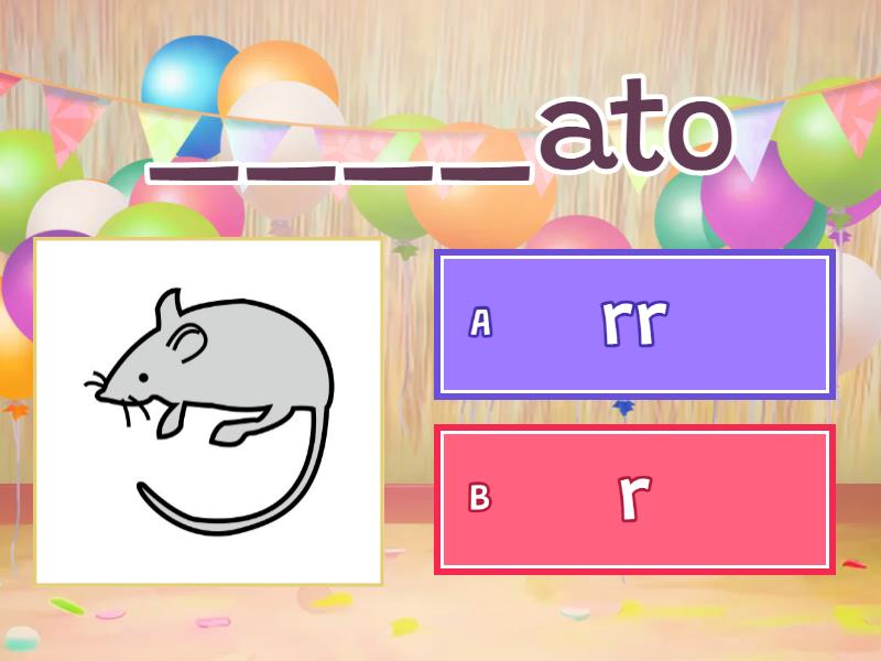 Descobre "r" ou "rr" - Quiz