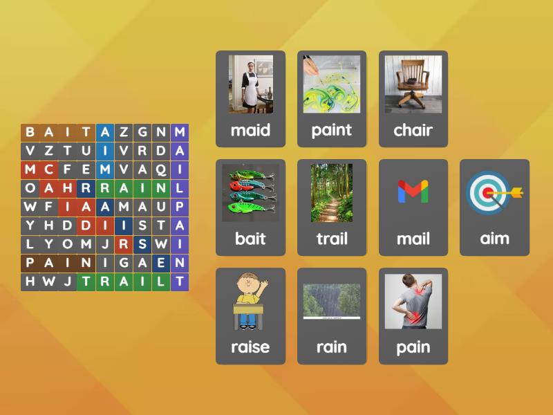 Sound Search: Letter Combinations Game - Wordsearch