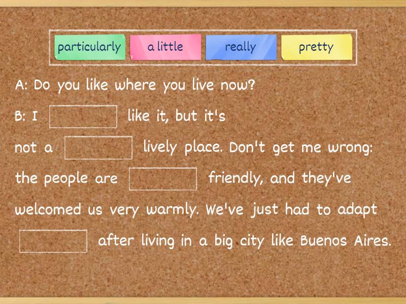 QUALIFIERS - Complete the sentence