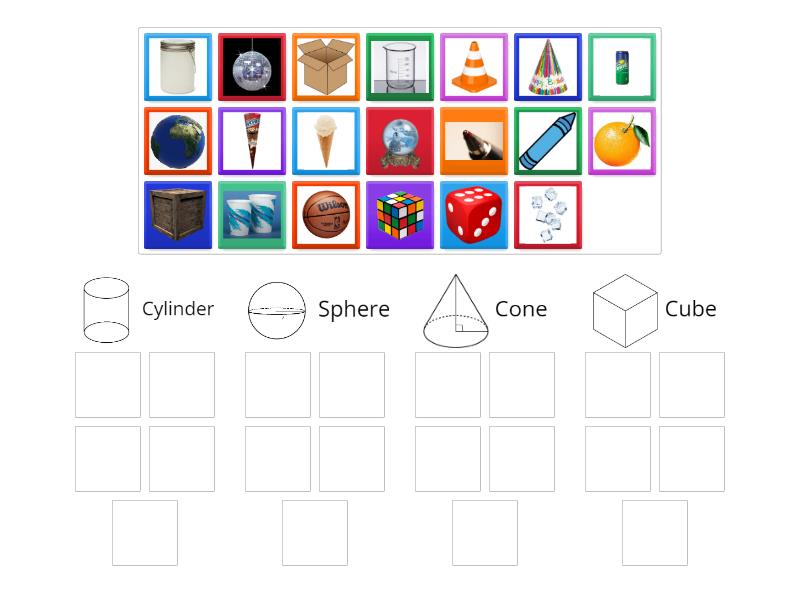 sorting 3D shapes - Group sort