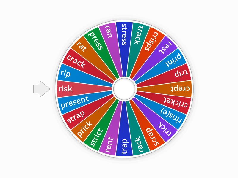 Jolly Phonics (Group 2) Rr - Spin the wheel