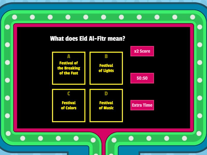 Eid al fitr - Gameshow quiz