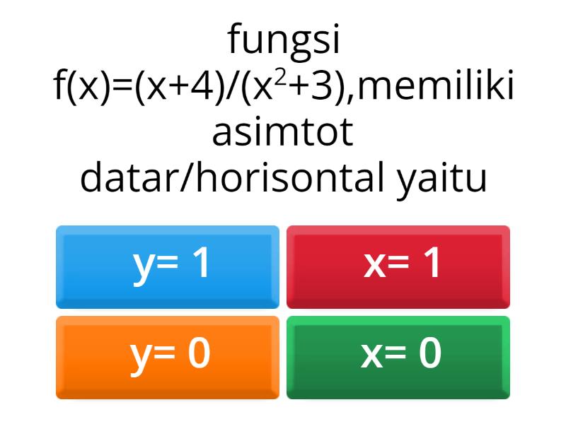 Fungsi Rasional bagian 1 - Quiz