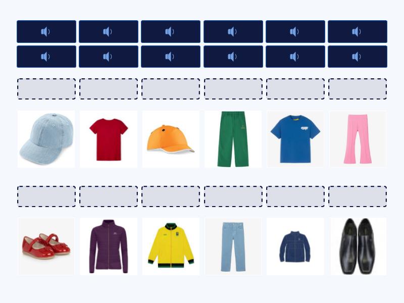 Color the Clothes - Match up