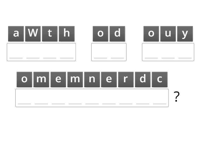 What do you recommend Elem revision - Anagram