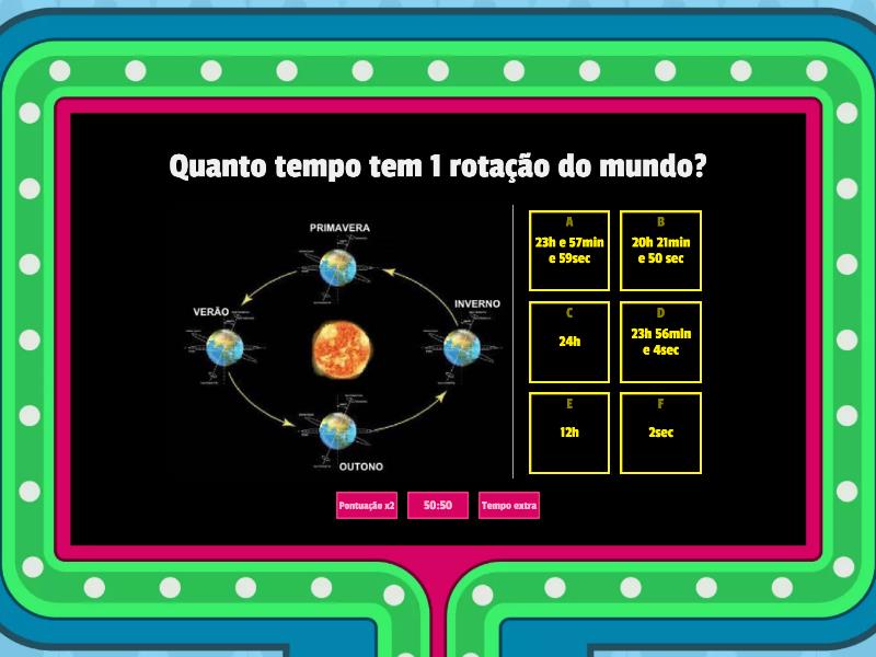 Movimentos da terra Gui e Miguel - Gameshow quiz