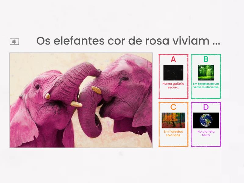 O Elefante cor de rosa - Quiz