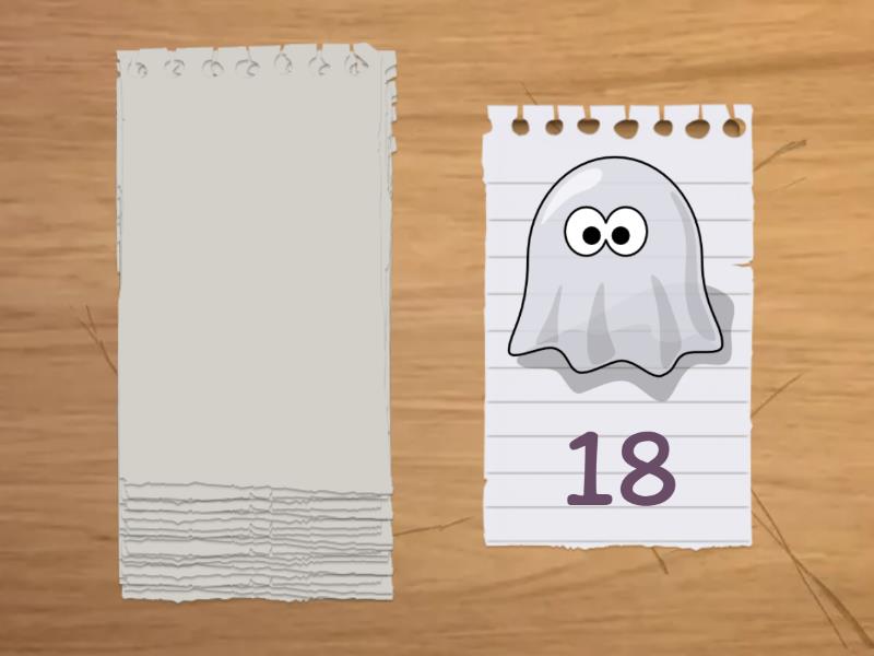 Ghost Numbers 1-20 - Random cards