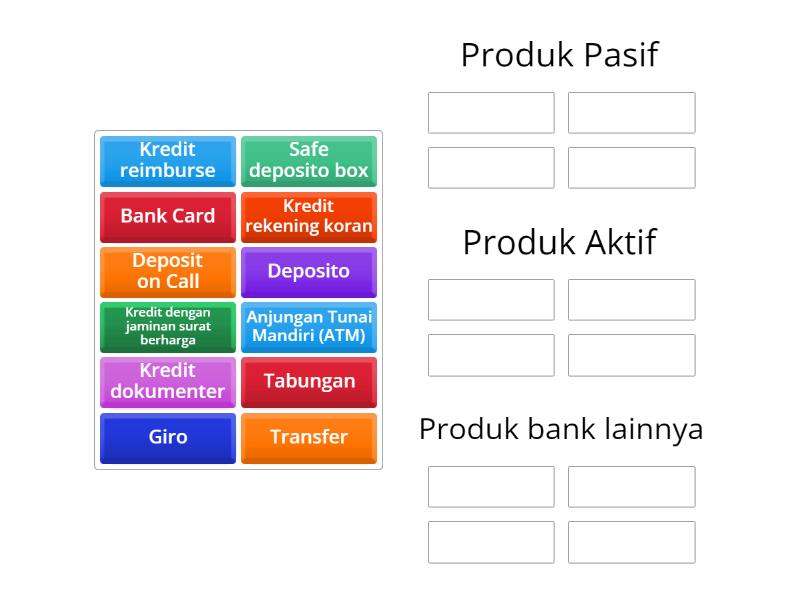 PRODUK BANK - Group sort