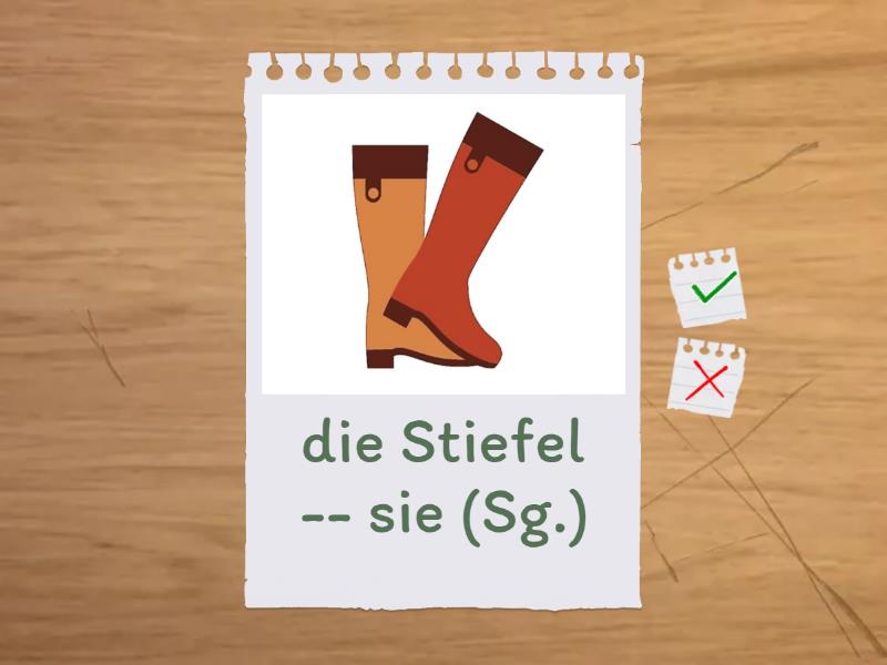Verben mit Dativ: stehen/passen - Flash cards