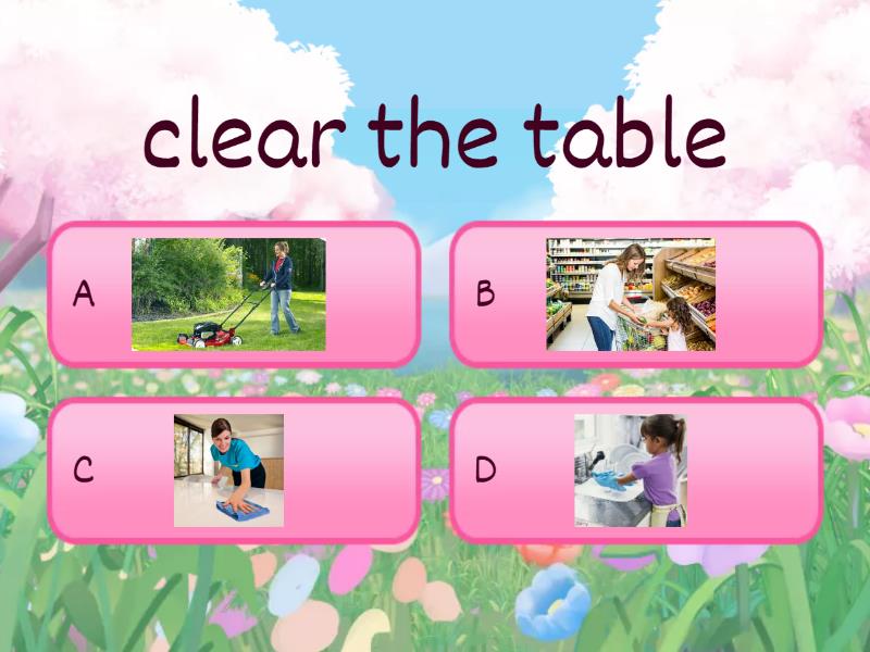 Household chores - Quiz