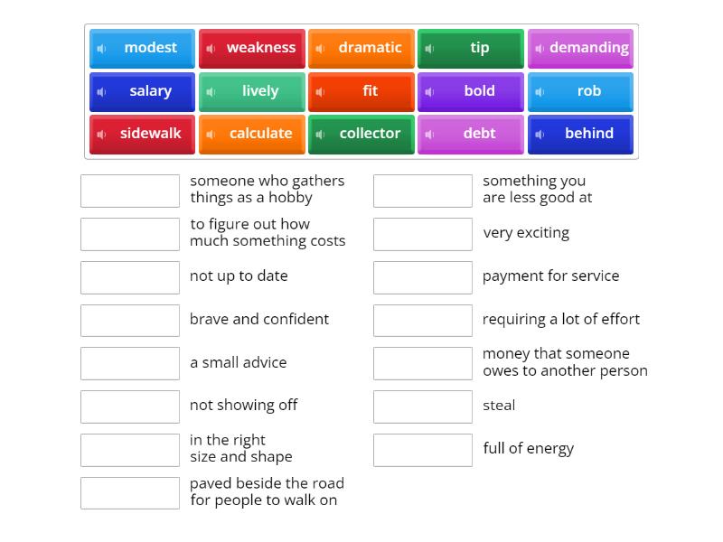 Gateway to Module E vocabulary 2 - התאמה