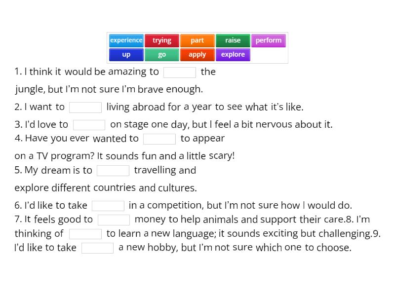 RM B1 Class 3a Task 2b - Complete the sentence