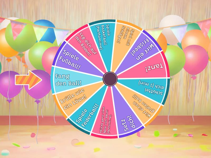 Bewegung im Unterricht - Spin the wheel