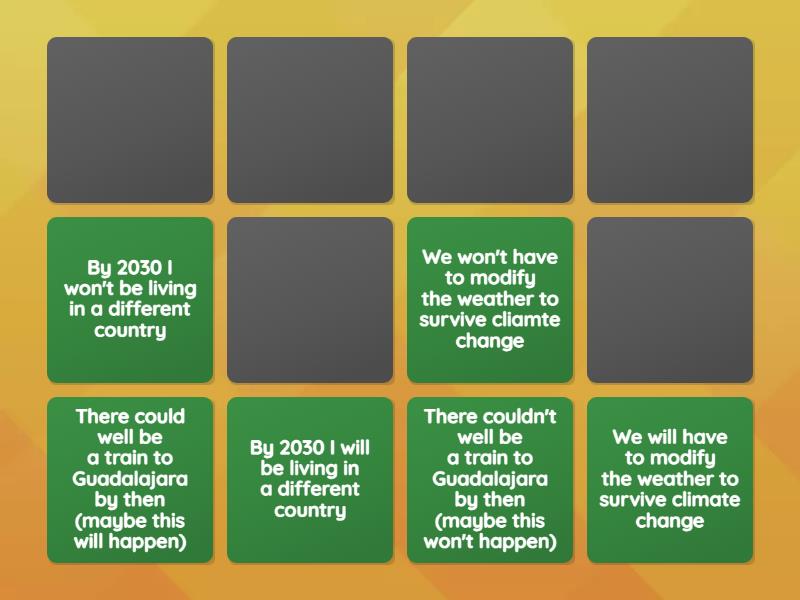 Negative predictions - Matching pairs