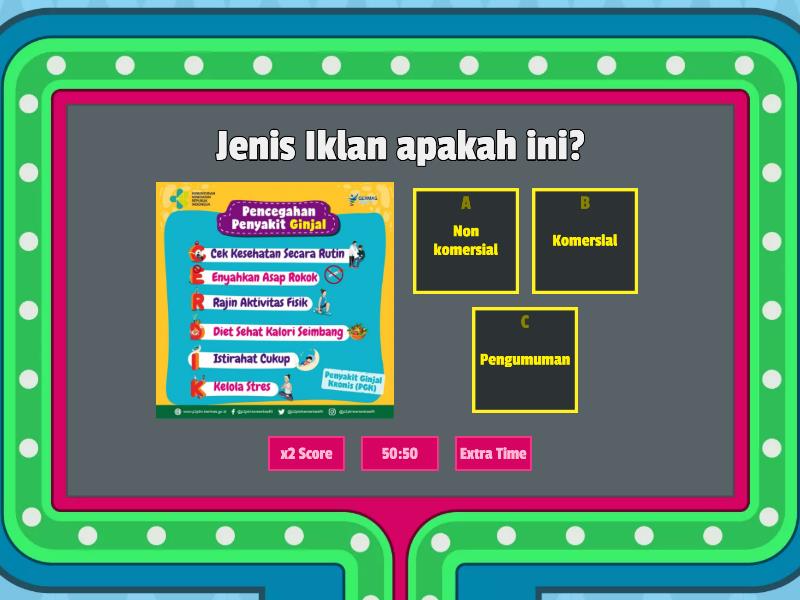 Jenis-Jenis Iklan - Gameshow quiz