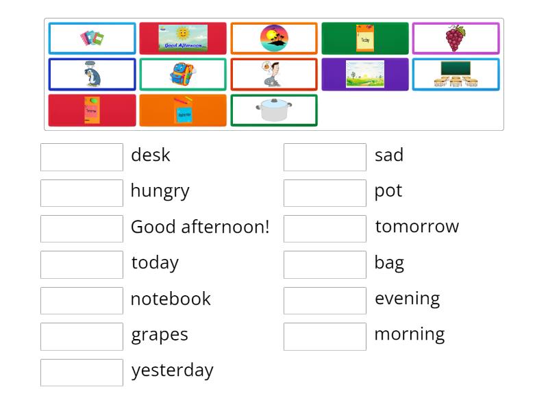 Mark - words 5 - Une las parejas