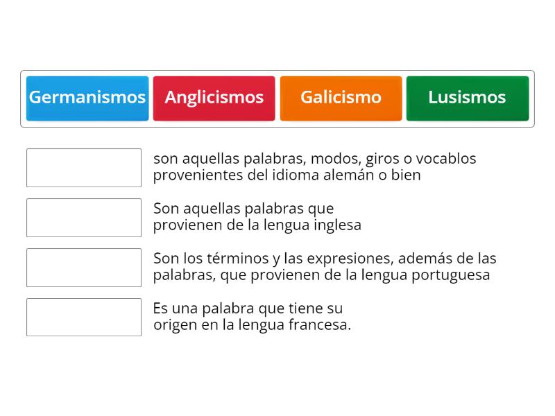 Extranjerismo - Une las parejas
