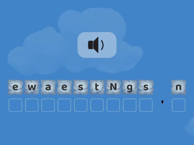 UNIT 4: "Going shopping". - Anagram