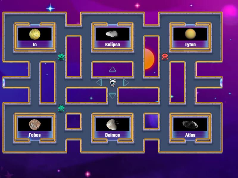 trudny KOSMOS - PAC MAN - Maze chase