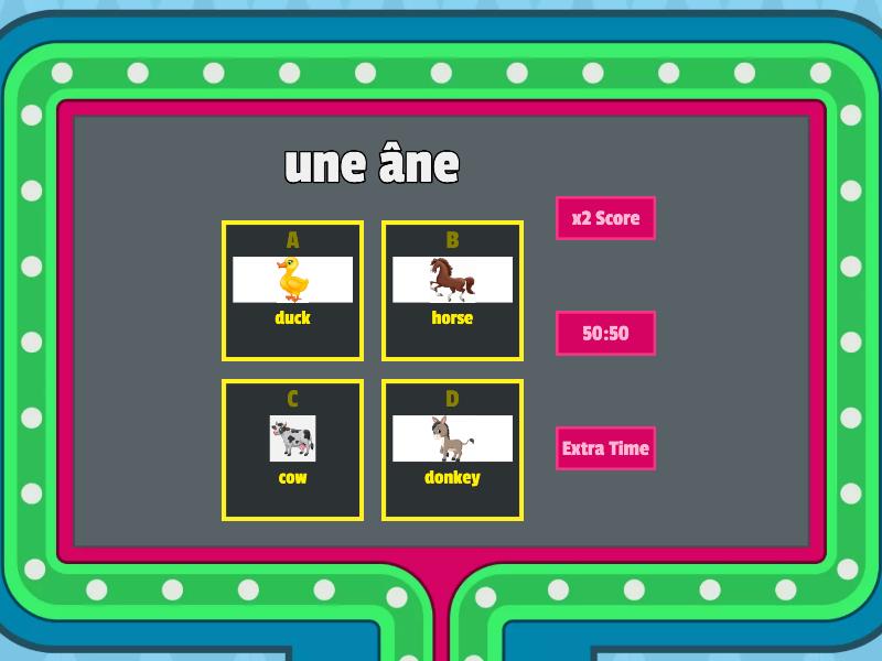 les animaux de la ferme 2 - Gameshow quiz
