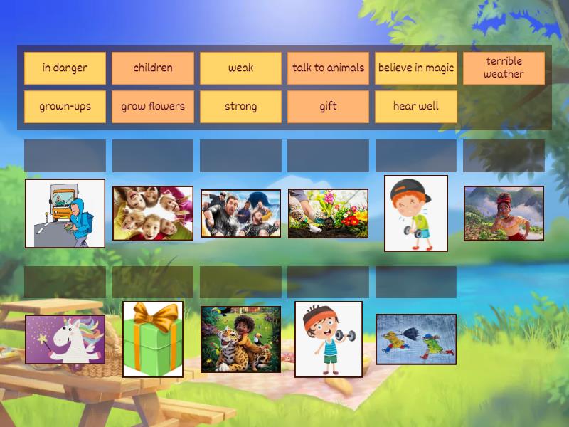 Encanto Vocabulary - Match up