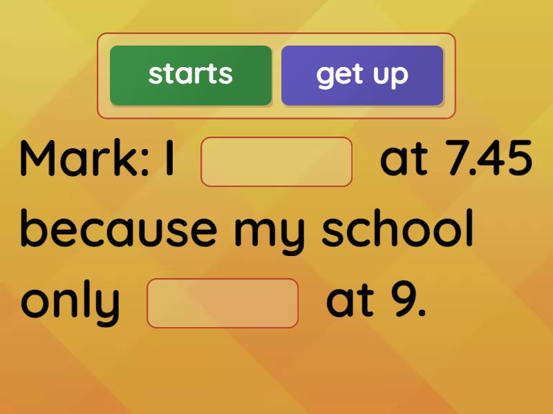 Complete (daily activities) after watching the video - Complete the ...
