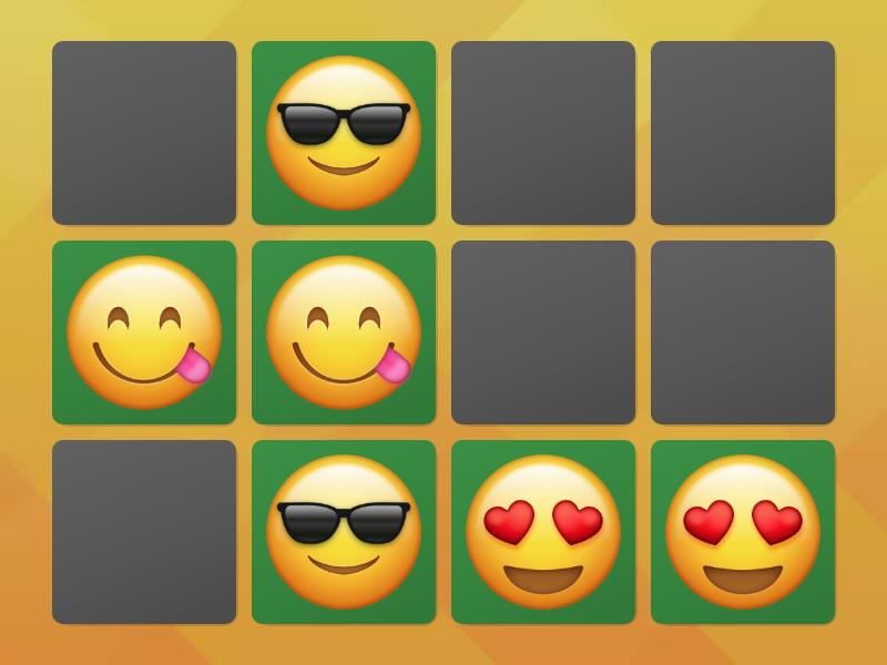 emojis - Matching pairs