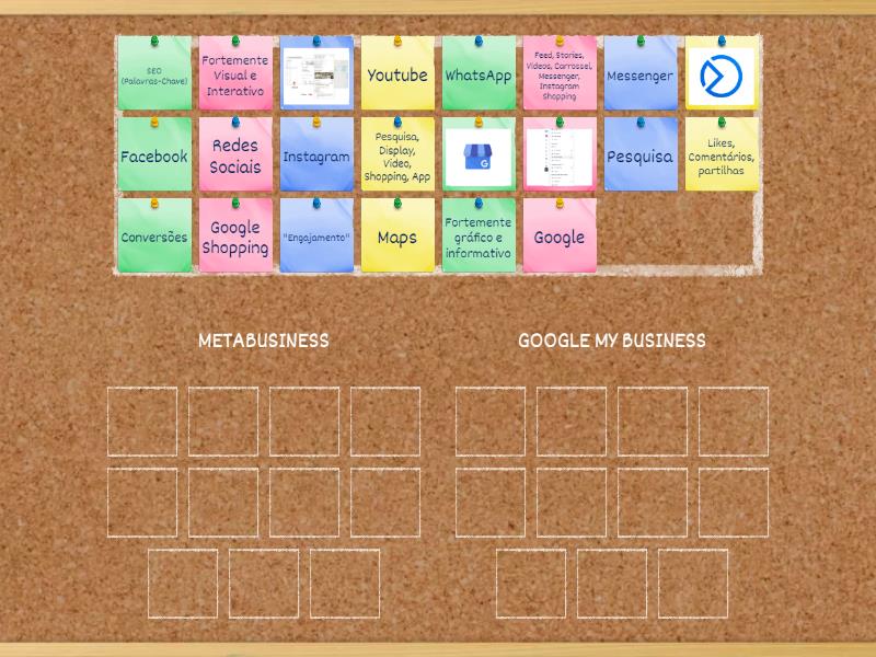 AGRUPA OS ELEMENTOS NA FERRAMENTA CERTA: - Group sort