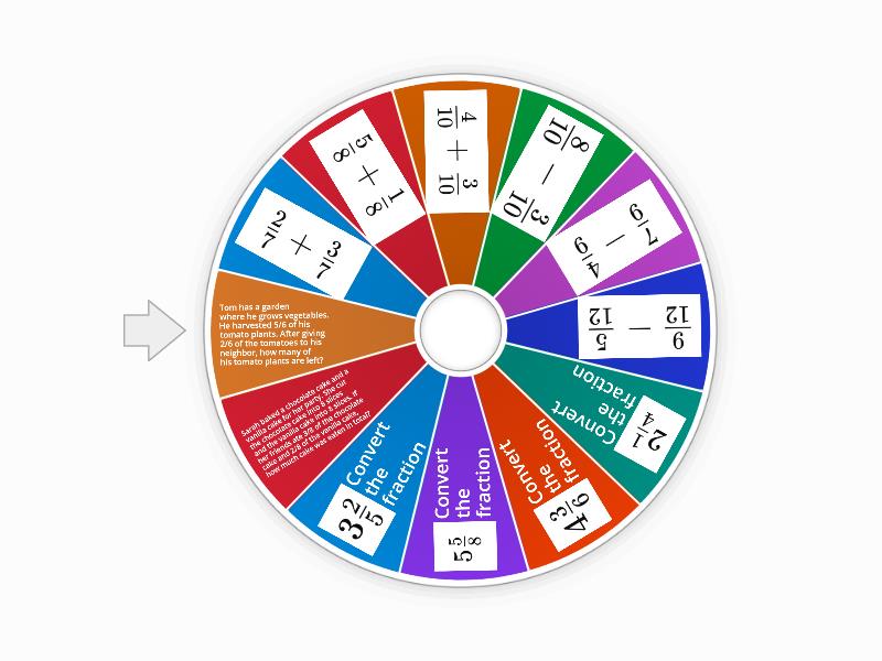 Fraction - Spin the wheel