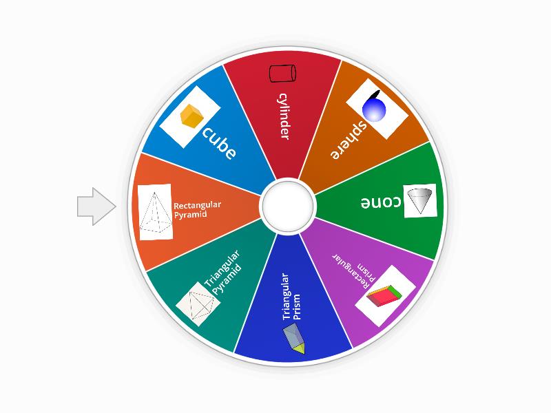 3D shapes - Spin the wheel