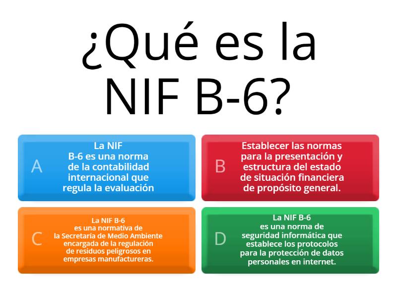 NIF B-6 - Quiz