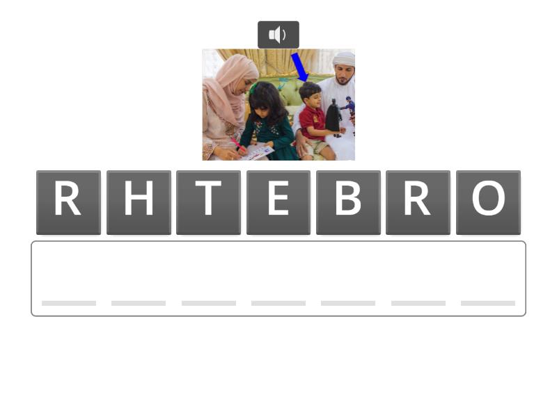 UNIT 3 VOCAB 1 1ST GRADE - Anagram