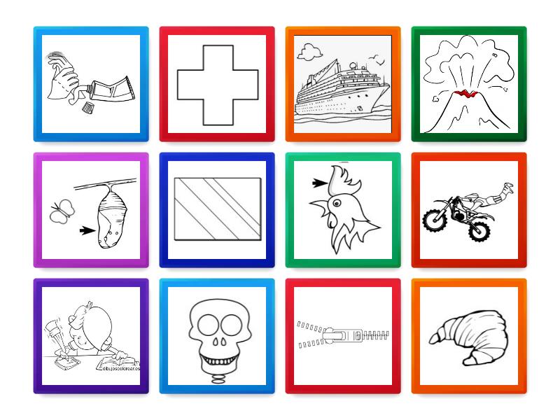 vocabulario cra cre cri cro cru - Vire as peças