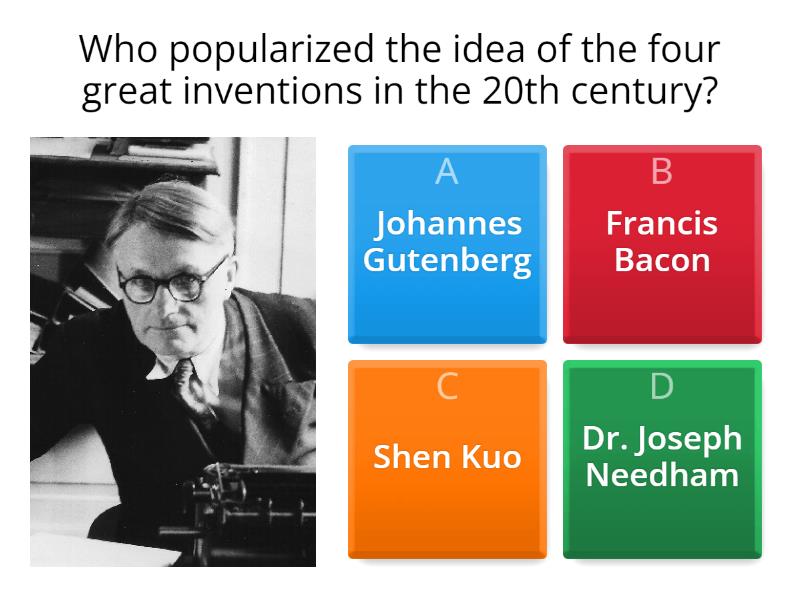 The 4 Great Inventions that changed the world - Listening - Quiz