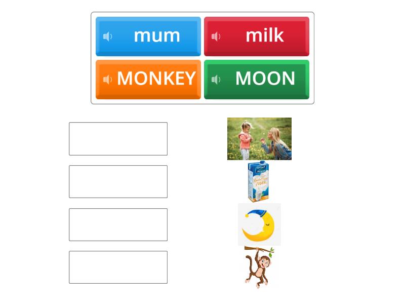 Letter (M) - Match up