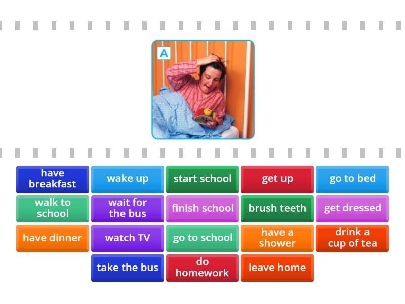 Daily Routine - Find the match