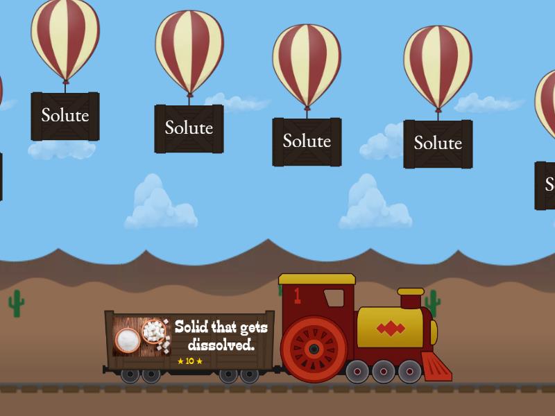 Dissolving key words - Balloon pop