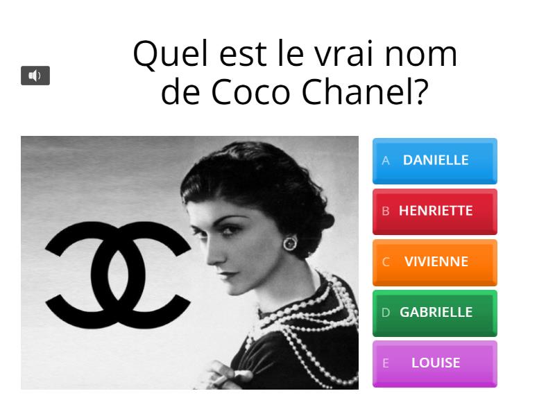 COCO CHANEL - Quiz