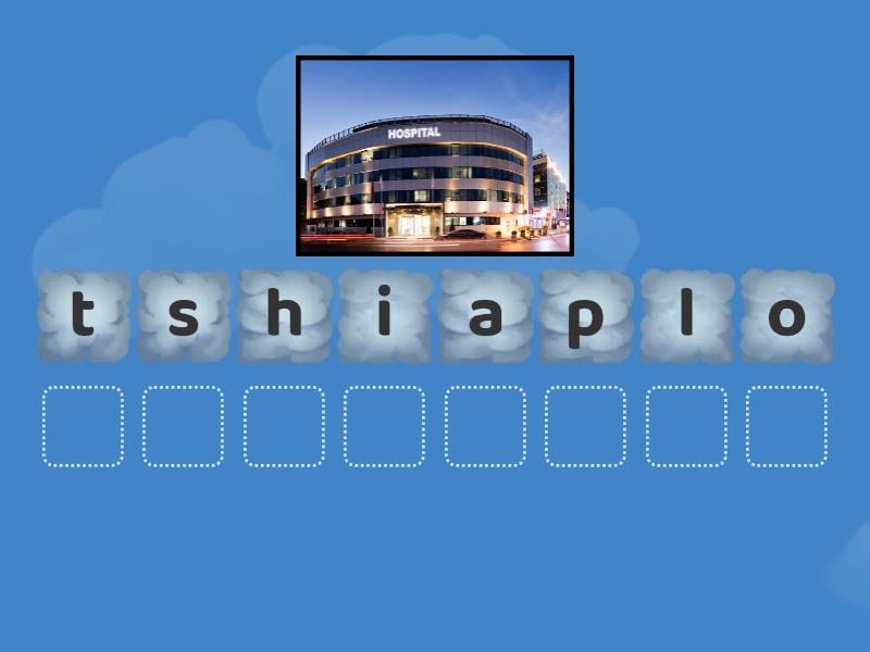 Places FF2 Unit 9 (spelling) - Anagram