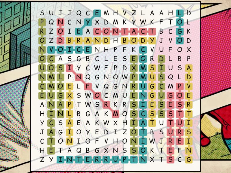 Vocabulary Unit 6 A Clear Message - Wordsearch