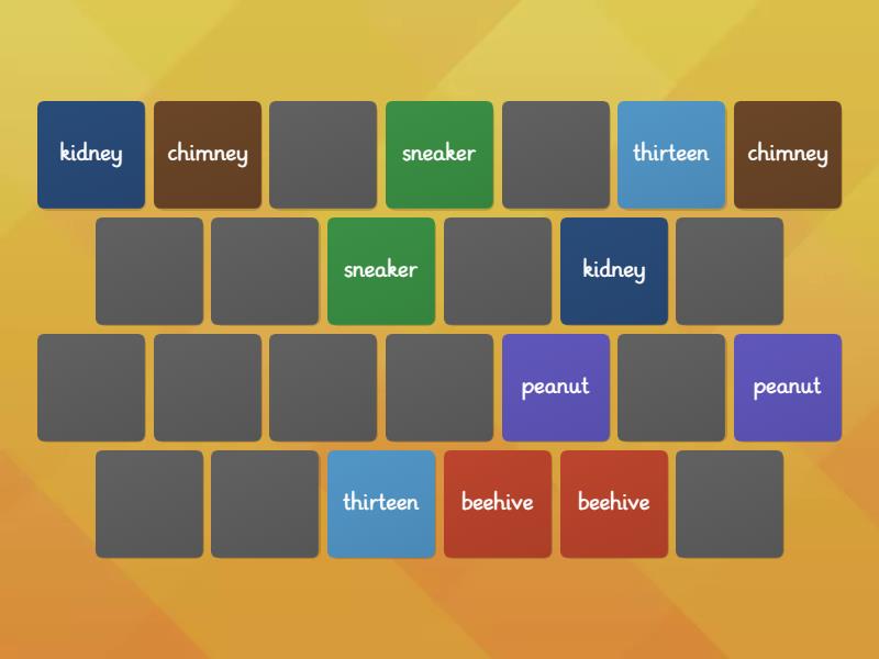 Fundations Unit 11 Week 2 Games Matching Pairs