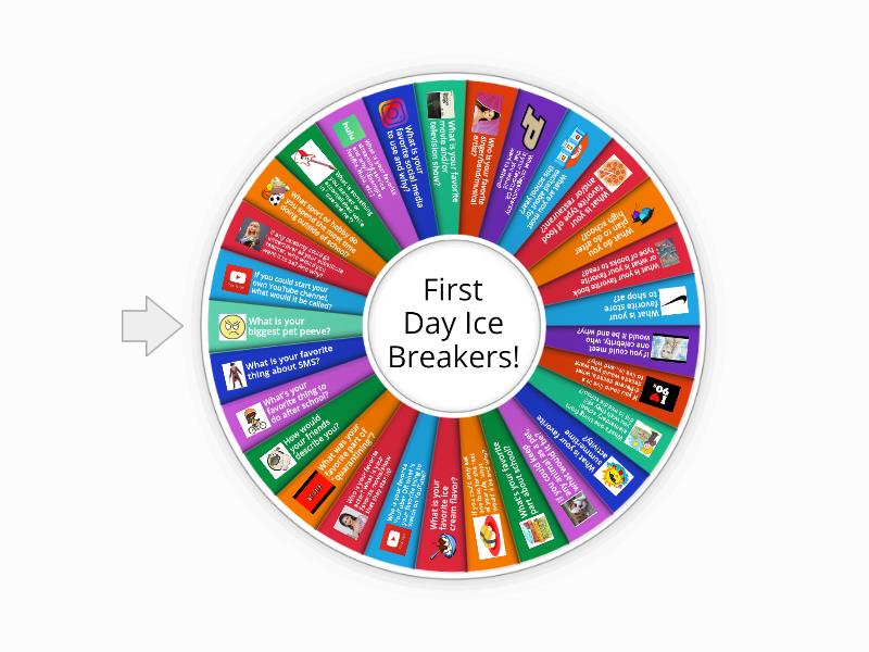 First Day Ice Breakers! - Spin the wheel