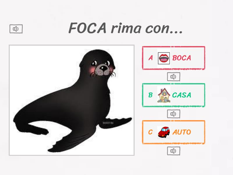 QUE RIMA CON - Quiz