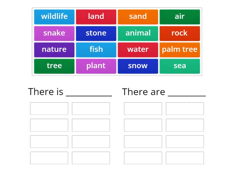A2 - Countable Nouns - Nature - Group sort