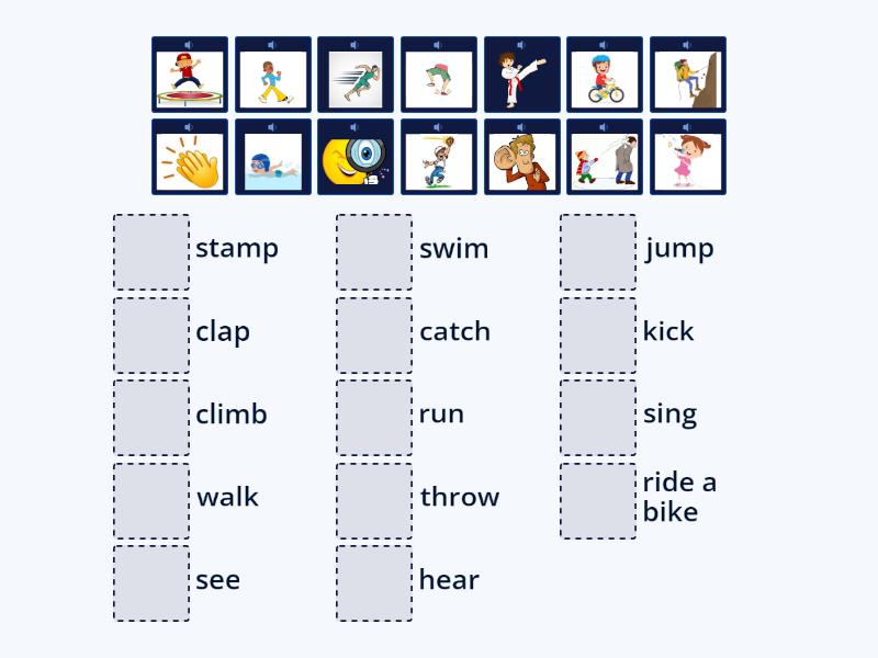 Action verbs I - Match up