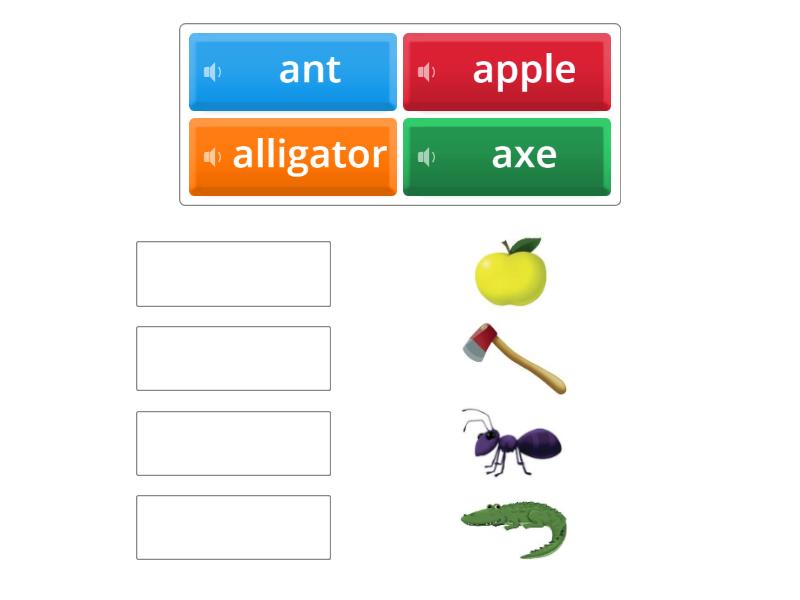 Oxford Phonics 1 Letter Aa - Match up