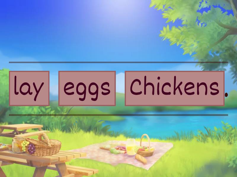 What do we get from farm animals? RAZE 18 Jumble - Reordenar