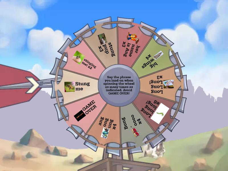 /ng/ phrase level - Spin the wheel